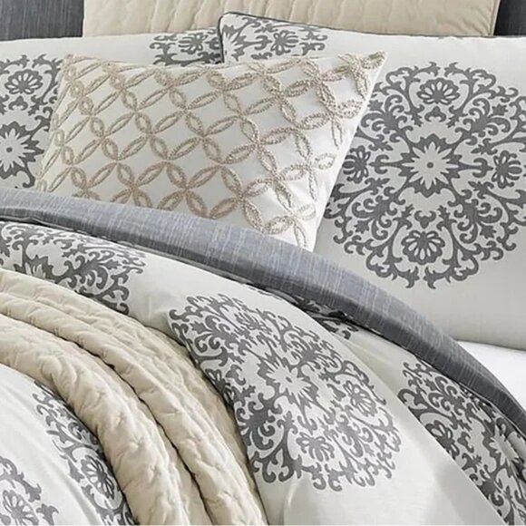 Stone Cottage | Bedding | Stone Cottage Fullqueen White With Grey ...
